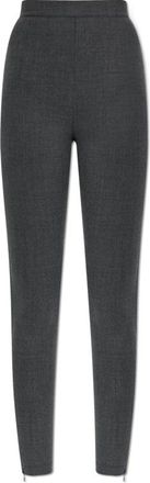 Jil Sander Femme, Pantalons, Gris, Taille: 42 FR Pantalon en laine avec fermetures &eacute;clair aux jambes