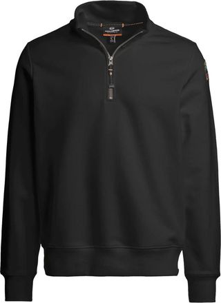 Parajumpers Homme, Sweatshirts et sweats &agrave; capuche, Noir, Taille: L Broad Peak Half Zip SweaT-shirt