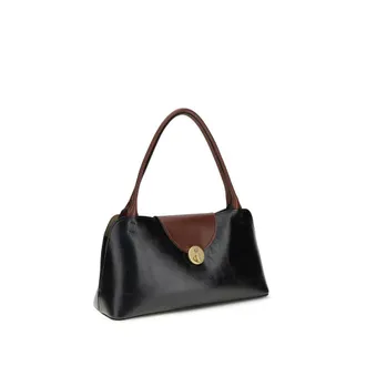 Versace Womens Black Calf Leather Bos Taurus Shoulder Bag