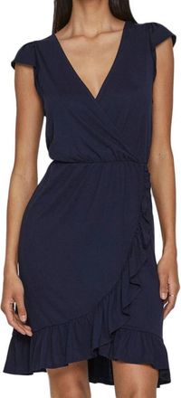 Vila Damen dunkelblau R&uuml;schenkleid Mooney, navy pers, S