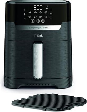 T-fal Easy Fry & Grill Precision Hei&szlig;luftfritteuse 4,2 L - 2-in-1 Airfryer mit Grillplatte & D&ouml;rrfunktion, 8 Programme, 80-200 &deg;C, Extra-Crisp-Technologie, 