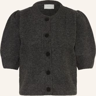 Neo Noir Neo Noir Strickjacke Trudy Mit 3/4-Arm grau