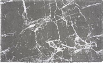 Kleine Wolke 4073977360 Badteppich Como, 100 Prozent Baumwolle, Platin, 100 x 60 cm