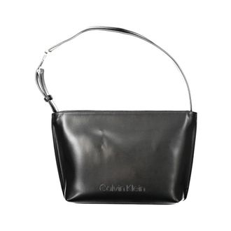 Calvin Klein Polyester Schultertasche - - Bags - Damen - Schwarzk - ONE SIZE
