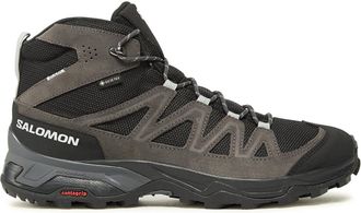 Salomon Trekkingschuhe Salomon X Ward Leather Mid GORE-TEX L47181700 Grau