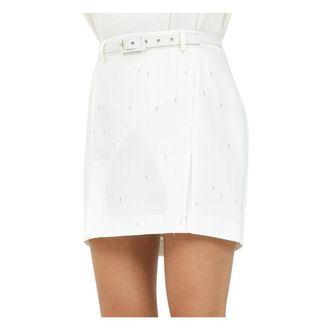 Simona Corsellini Minirock mit Rei&szlig;verschluss - - Skirts - Damen - Wei&szlig; - S