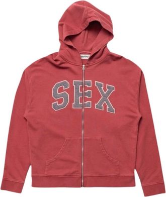 Carne Bollente Homme, Sweatshirts et sweats &agrave; capuche, Rouge, Taille: L Sweat &agrave; capuche zipp&eacute; Desire