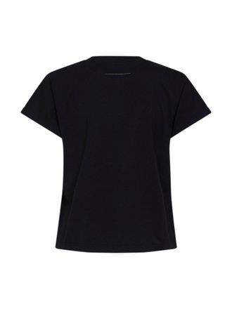 Maison Margiela Womens T-Shirt Cotton Jersey Black T-Shirts & Jerseys