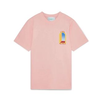 Casablanca LArche De Jour T-Shirt - - Tops - Herren - Rosa - 2XL
