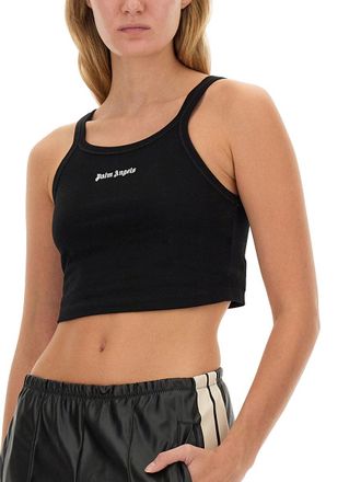 Palm Angels Cotton Tank Top - Black