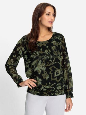 Witt Klassische Bluse Georgette-Bluse Langarm