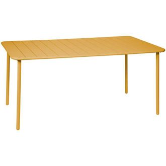Sweeek Gartentisch aus Stahl 6-8 Pl&auml;tze
