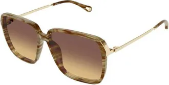 Chlo&eacute; CH0405S Gradient Lens Sunglasses - Brown