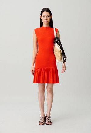 Claudie Pierlot Plissiertes Strickkleid