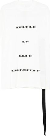 Rick Owens Femme, Tops, Blanc, Taille: 36 FR T-shirt Jumbo