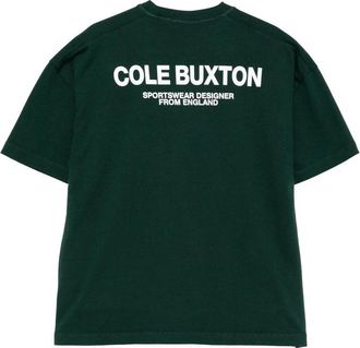 Cole Buxton Logo-Printed Cotton T-Shirt - Green