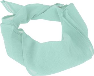 Guru Shop Indisches Baumwolltuch, Quadratisches Baumwolltuch, Bandana 50x50 cm - Aqua, Herren/Damen, Baumwolle