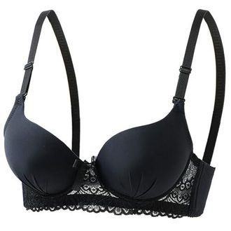 Generic Soutien-gorge push-up &agrave; armatures pour femme, soutien lat&eacute;ral, couverture compl&egrave;te, lingerie confortable, soutien-gorge l&eacute;ger pour tous les jours, Noi