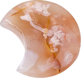 NUOBESTY HEALEEP Kristallmond Tischdekoration Mondskulptur aus Kristallstein Filigrane Mondkunst Dekoration f&uuml;r B&uuml;ro und Schlafzimmer Kompakte Wohnaccessoire