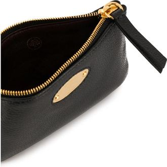 Mulberry Calf Leather Coin Pouch - Black