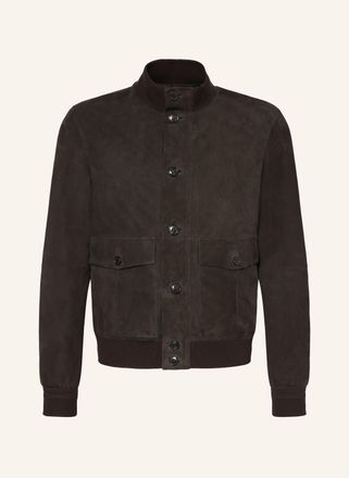Ermenegildo Zegna Zegna Lederblouson braun