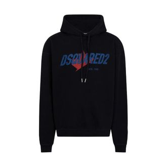 Dsquared2 Herren, Sweatshirts & Hoodies, Schwarzk, MGr&ouml;&szlig;e
