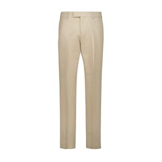 Ferragamo Chinos aus Baumwolle und Kaschmir - - Trousers - Herren - Beige - M