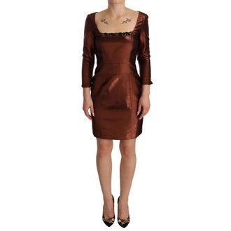 Gianfranco Ferre Etuikleid - - Dresses - Damen - Braun - XS