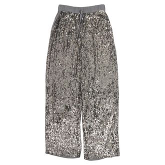P.A.R.O.S.H. P.a.r.o.s.h., Femme, Pantalons, Gris, Taille: 36 FR Wide Pantalons