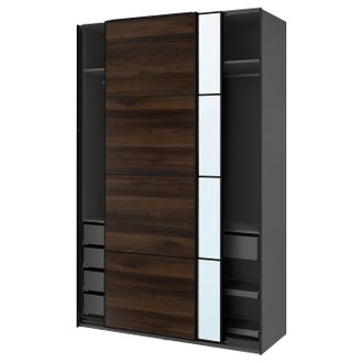 IKEA PAX / MEHAMN/AULI Kleiderschrank mit Schiebet&uuml;ren