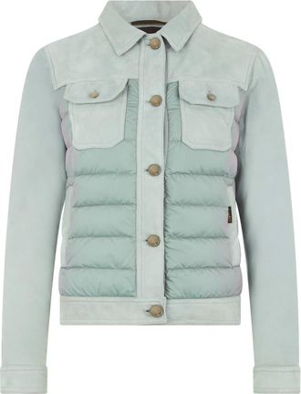 Moorer Femme, Vestes, Bleu, Taille: 32 FR Petunia Puffer Jacket