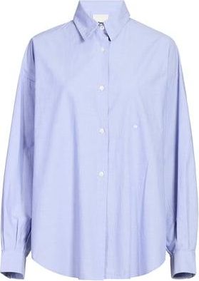 Bellerose großes Baumwollhemd - blau