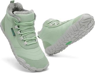 Saguaro Femme Hiver Chaussure Chaude Barefoot Bottes de Neige Fourrées Bottine Hiver Imperméable Chaussures Minimaliste, pour Usage Quotidien en Ville, Randon