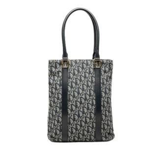Dior Pre-owned Toile sacs-dior - Femme - Pre-owned - Bleu - Taille: ONE Size