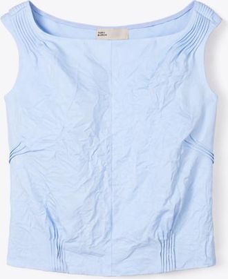Tory Burch Damen Top aus Viskose in Knitteroptik