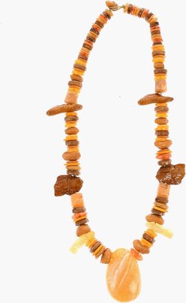 Dsquared2 Multicolor Necklace with Maxi Stone Pendant Dsquared2