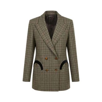 Blaz&eacute; Milano Femme, Vestes, Vert, Taille: 38 FR Veste Double-Boutonnage