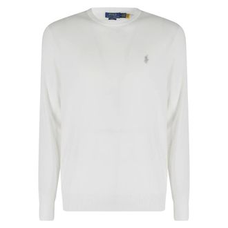 Polo Ralph Lauren Herren, Strickwaren, Wei&szlig;, MGr&ouml;&szlig;e