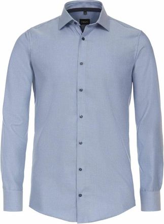 Venti Langarm Businesshemd Uni Modern Fit - - Shirts - Herren - Blau - 2XL