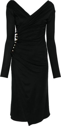 Elisabetta Franchi Knielanges Kleid - Schwarz