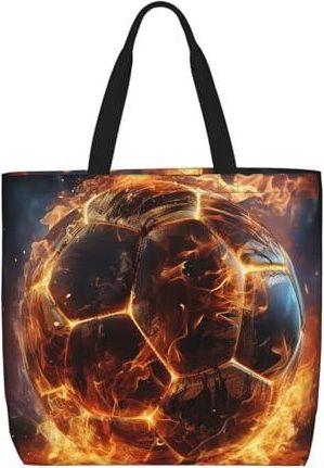 Generic Ballon De Football Enflamm&eacute; Sac Fourre Tout Pliable Sacs Imperm&eacute;able Sac A Main Femmes Pour Voyage Universit&eacute; Plage