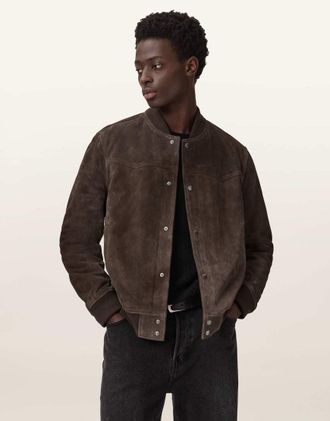 AllSaints Stafford - Bomber - Marron for&ecirc;t-Brown
