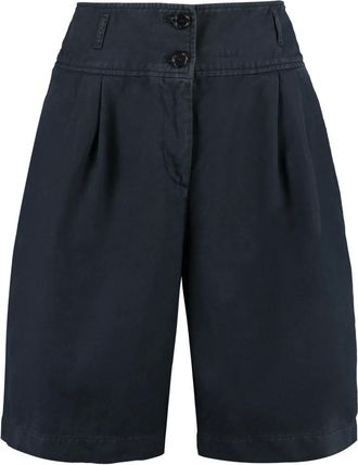 Aspesi Femme, Shorts, Bleu, Taille: 40 FR Short Long &agrave; Revers &agrave; la Taille