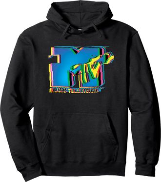 Giesswein Glitchy MTV-Logo-Design T-Shirts Pullover Hoodie