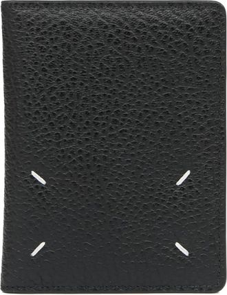 Maison Margiela porte-cartes en cuir - Noir