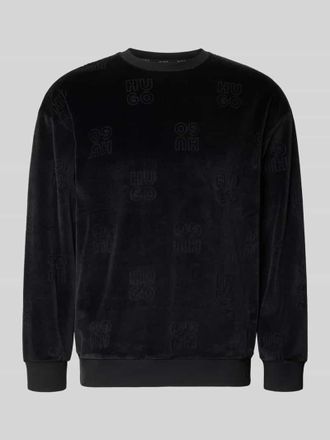 HUGO BOSS Sweatshirt mit Samtstruktur Modell VELORO
