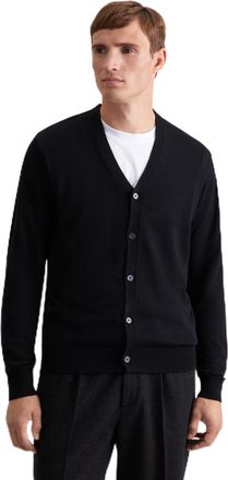 Seidensticker Herren Regular Fit Langarm Strickjacke, Schwarz, 3XL
