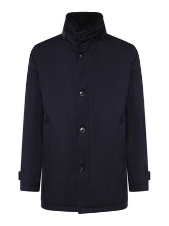 Herno Knielanger Mantel - Dunkelblau