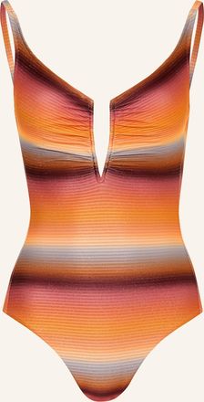Maryan Mehlhorn Maryan Mehlhorn Badeanzug Sundrenched Mit Glitzergarn orange