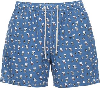 Saint Barth Homme, Maillots de bain, Bleu, Taille: S Lighting Micro Fantasy Swim Trunk